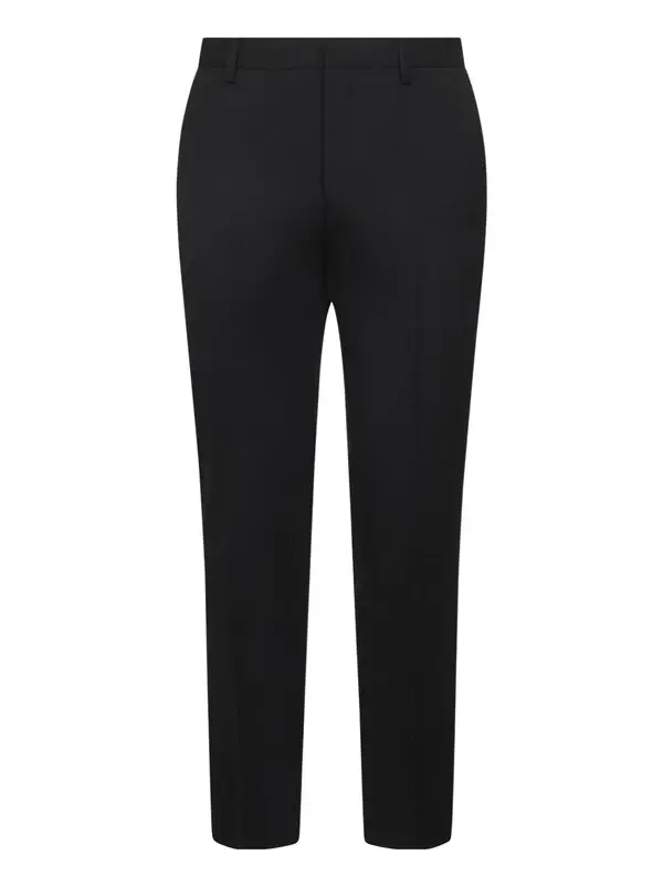 Prada Wool Tailored Trousers - Black