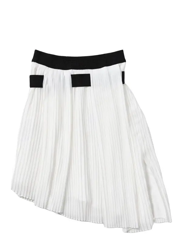 Givenchy Pleated Asymmetrical Midi Skirt - White