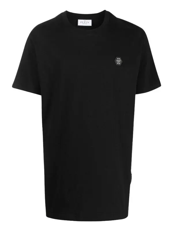 Philipp Plein Logo Printed Crewneck T-shirt - Black