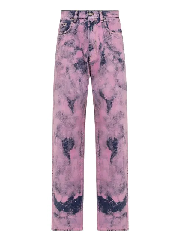 DARKPARK Tie-dye Relaxed Fit Jeans - Pink