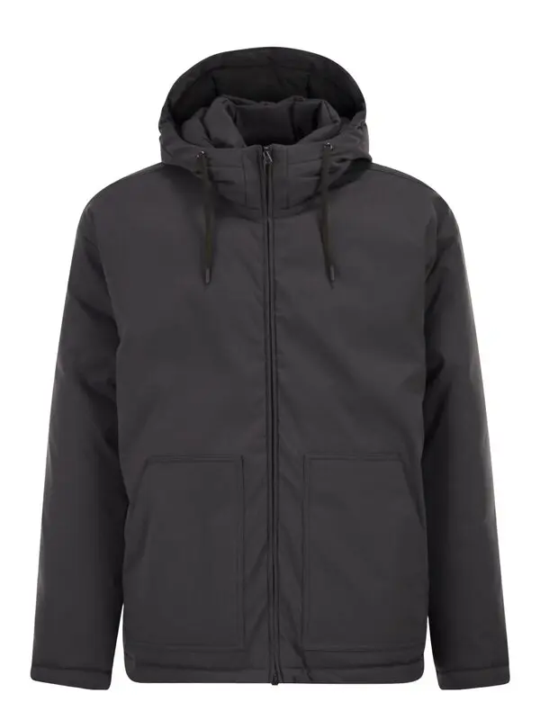 Herno Drawstring Zipped Jacket - Black
