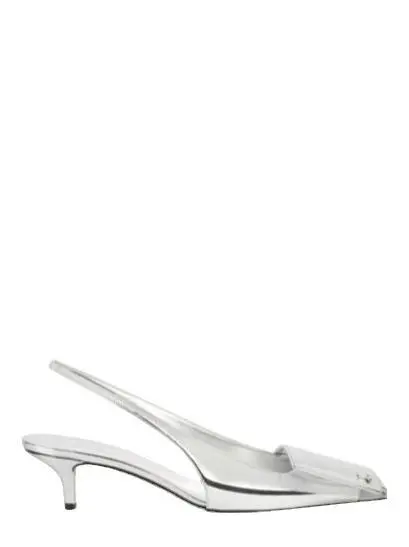 COURREGES Fold Slingback Pumps - Mirror