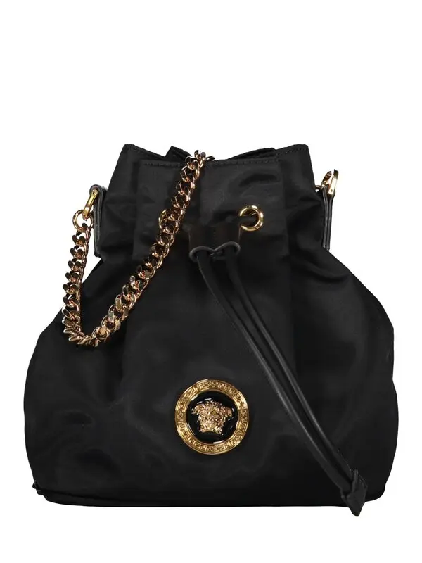 Versace La Medusa Bucket Bag - Black
