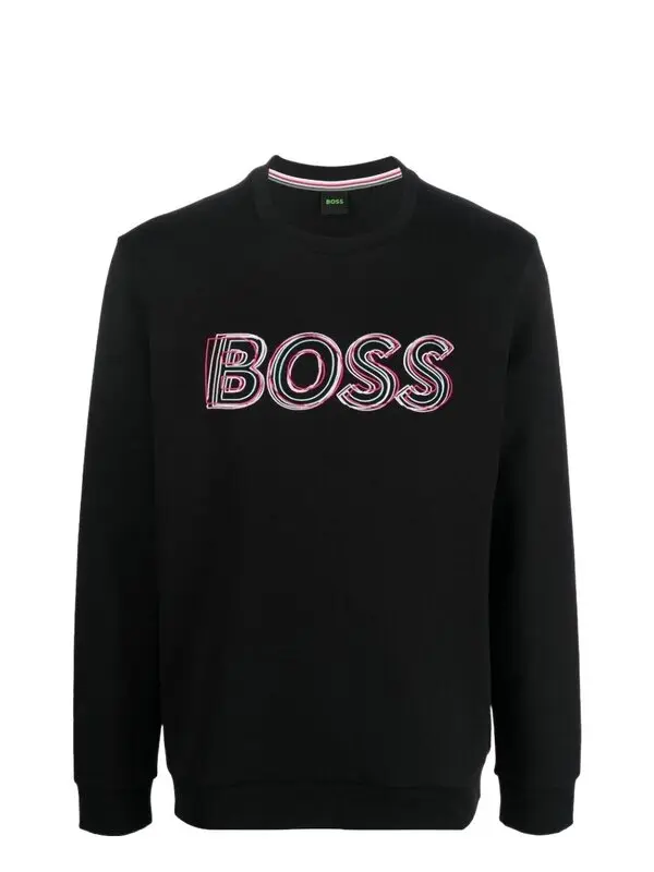 Hugo Boss Logo-print Sweatshirt - Black