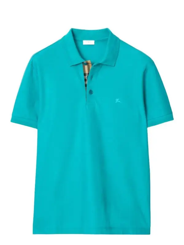 Burberry Cotton Polo Shirt - Atomic Blue