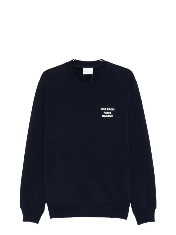 Drole De Monsieur Slogan Sweatshirt - Navy