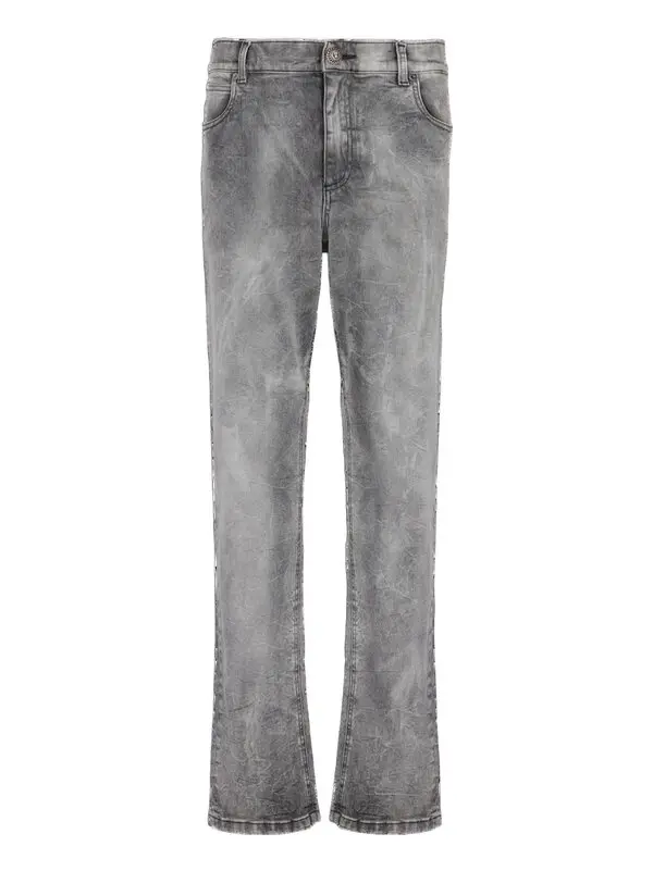 Balmain Regular-fit Denim Jeans - Gray