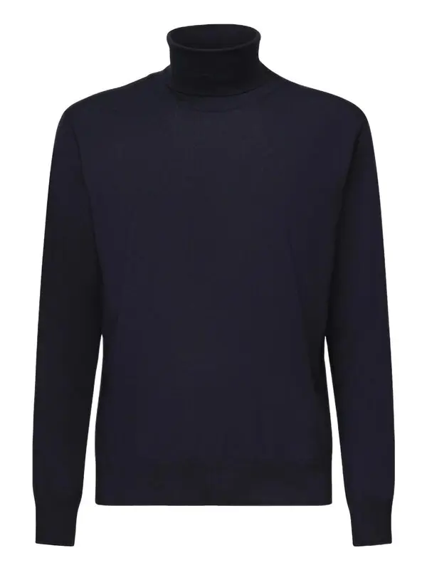Eleventy Ribbed Cashmere Sweater - Black