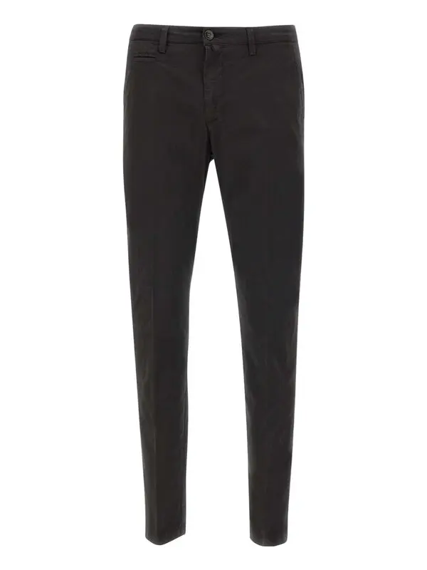 BRIGLIA 1949 Slim Fit Tailored Trousers - Black