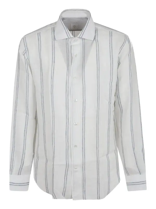 Eleventy Long-sleeved Shirt - White