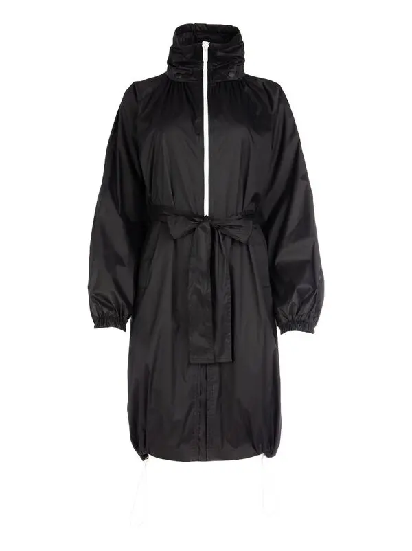 Givenchy Mid-length Belted Raincoat - Black