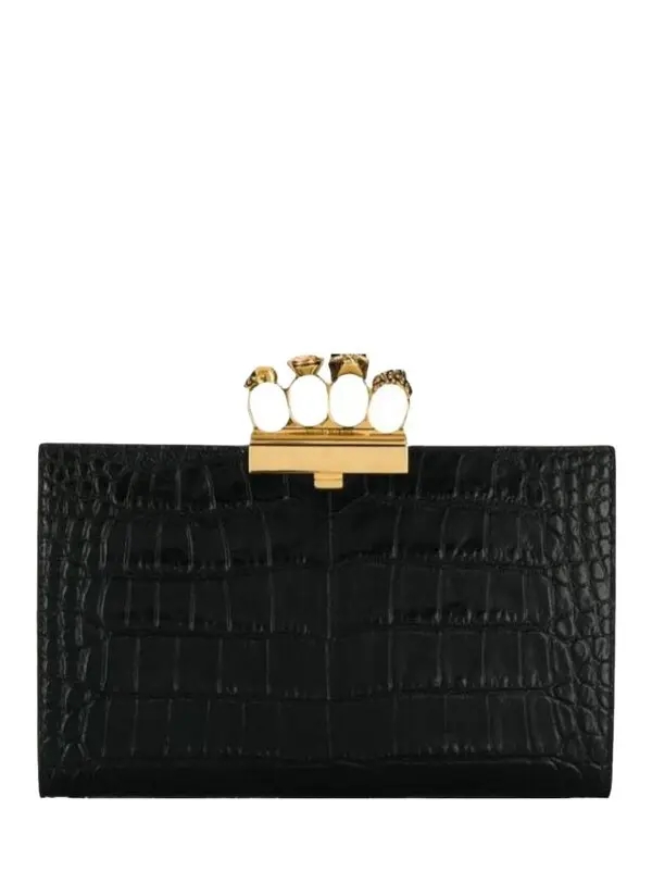Alexander McQueen Knuckle Duster Clutch Bag - Black