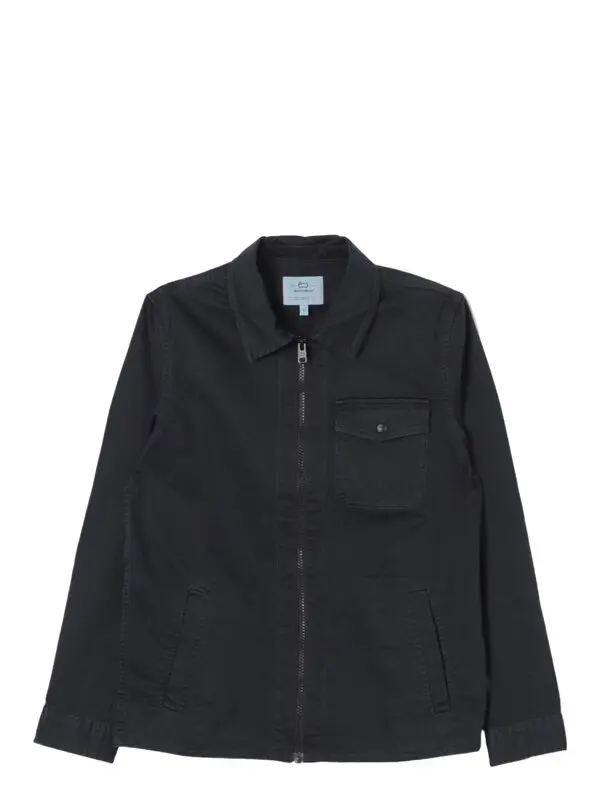 Woolrich Zip-up Long-sleeve Shirt - Black