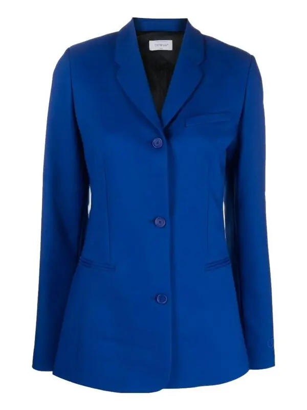 Off-White Tailored Single-breasted Blazer - Blue