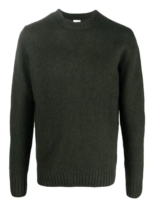 Aspesi Crew Neck Wool Jumper - Black