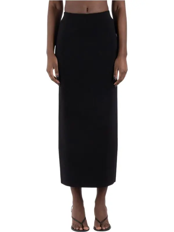 Max Mara High Waist Maxi Skirt - Black