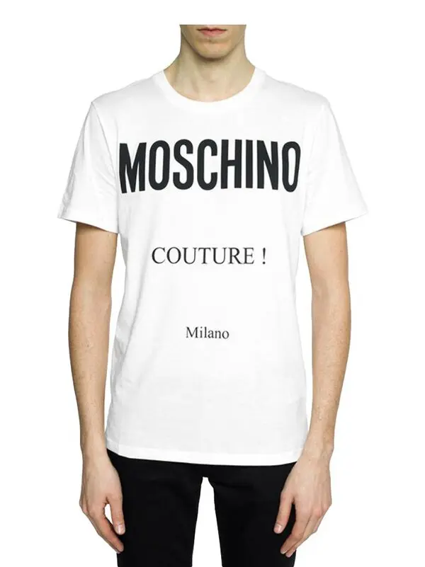 Moschino Logo Short-sleeved T-shirt - White