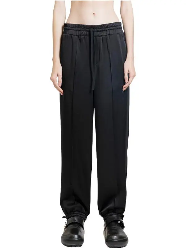 JIL SANDER Mid-rise Drawstring Trousers - Black