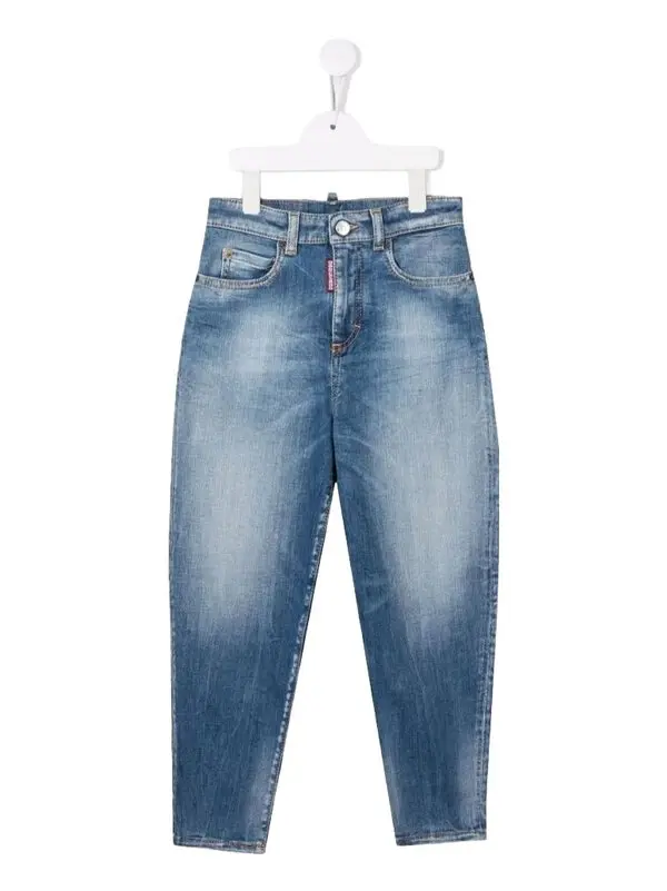 Dsquared2 Logo Belt-loop Jeans - Blue