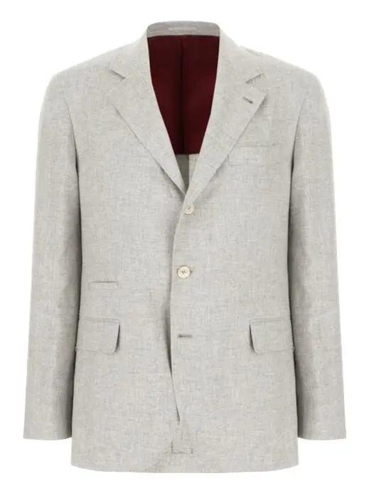 Brunello Cucinelli Single-breasted Blazer - Grey
