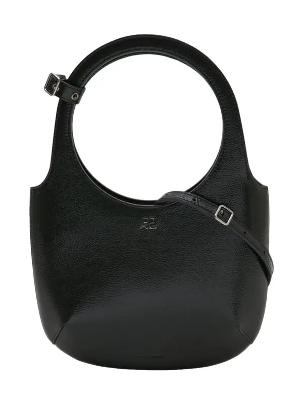 COURREGES Holy Naplack Zipped Tote Bag - Black