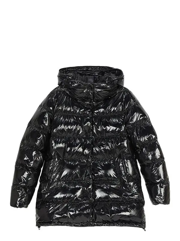 Herno Quilted Down Jacket With Hood - Black