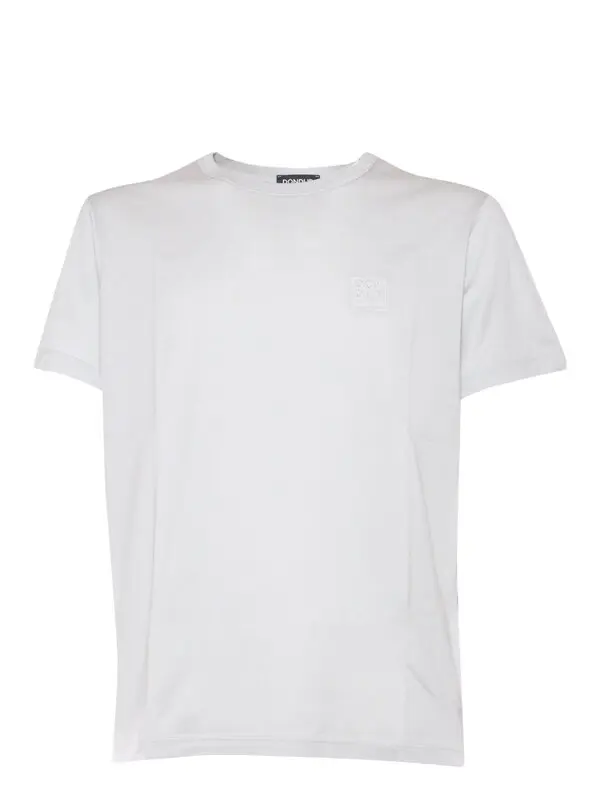 DONDUP Logo Embroidered Crewneck T-shirt - White