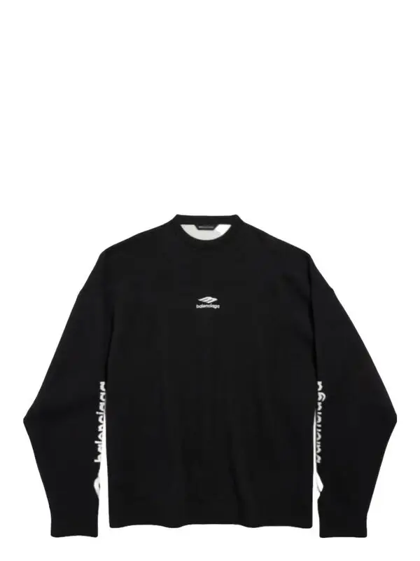 Balenciaga 3b Sports Icon Ski Crewneck - Black/white