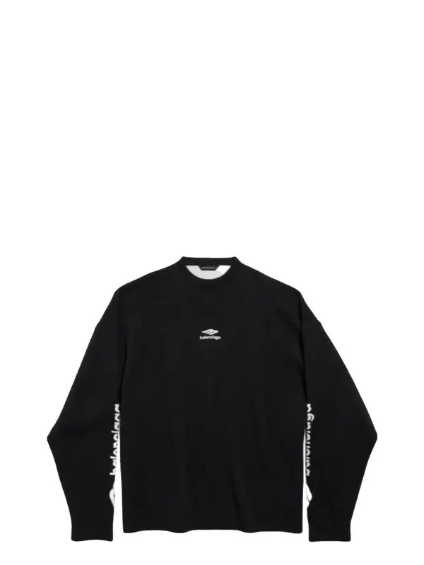 Balenciaga 3b Sports Icon Ski Crewneck - Black/white