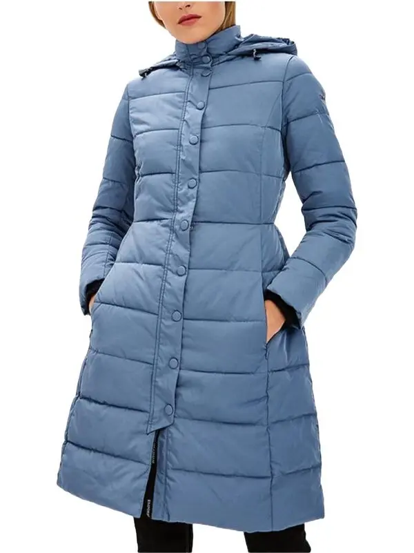 Emporio Armani Padded Hooded Jacket - Blue