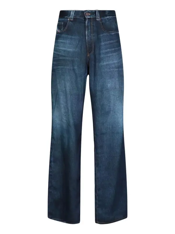 DIESEL® D-viker Straight Leg Jeans - Blue