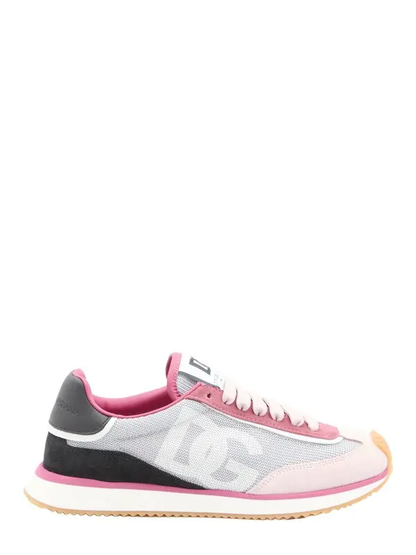 Dolce & Gabbana Dg Aria Logo Patch Lace-up Sneakers - White