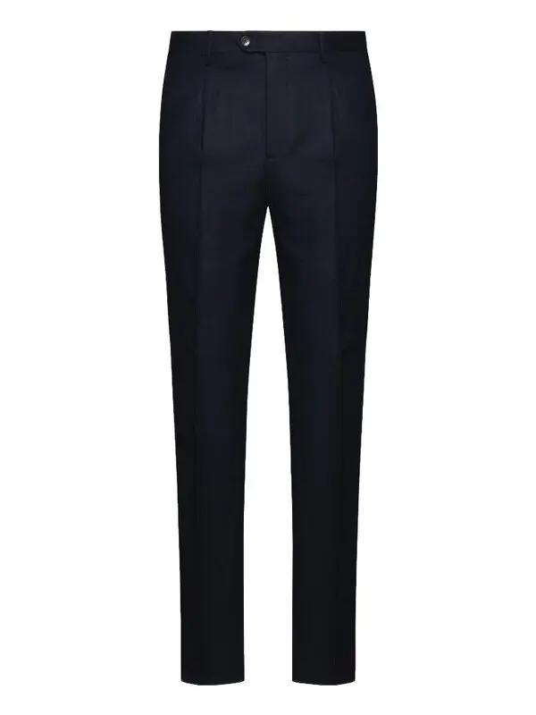 Etro Box-pleated Tailored Chinos - Black
