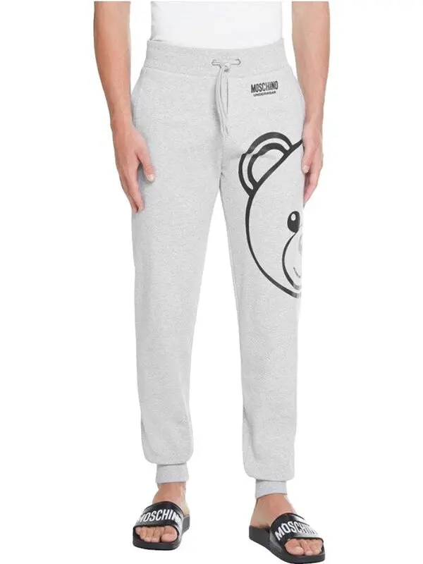 Moschino Logo Details Sweatpants - White