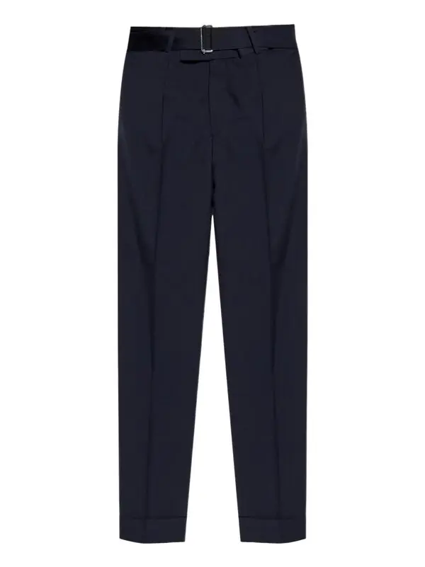 Officine Générale Pleated Tailored Trousers - Black