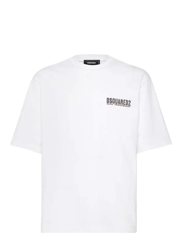 Dsquared2 Graphic Printed Crewneck T-shirt - White