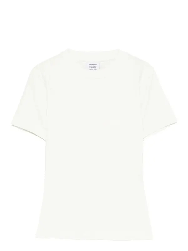 Vetements Short-sleeved Crew-neck Top - White
