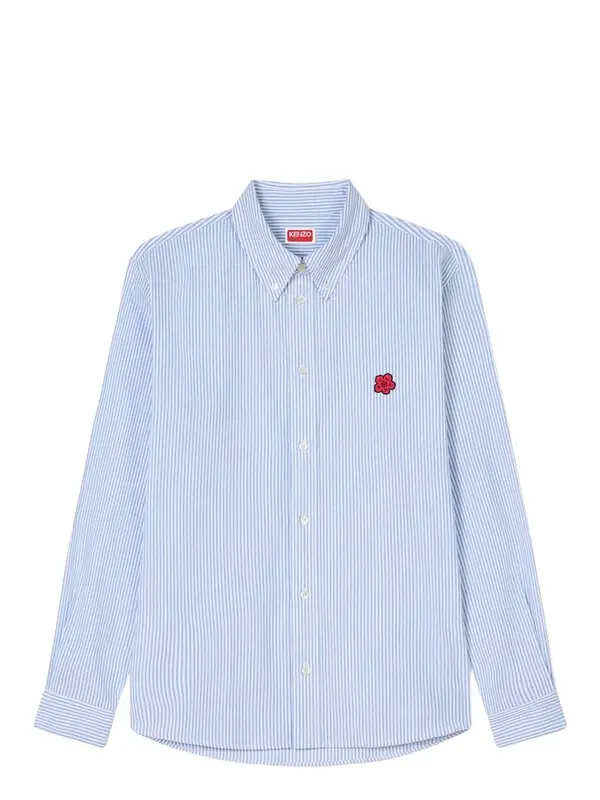 Kenzo Button-up Striped Shirt - Blue