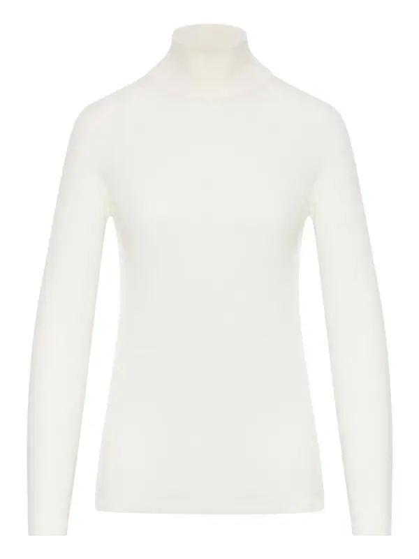 Max Mara Meana Turtleneck Knitted Jumper - White