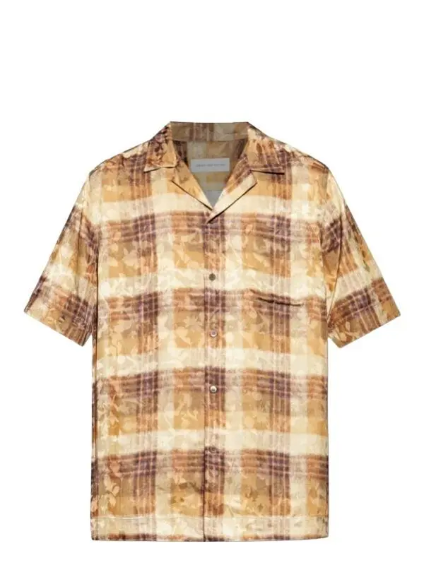 Dries Van Noten Short Sleeve Shirt - Beige