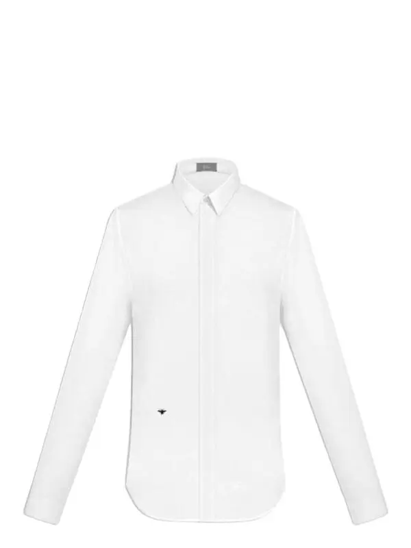 Dior Bee Embroidered Long-sleeved Shirt - White