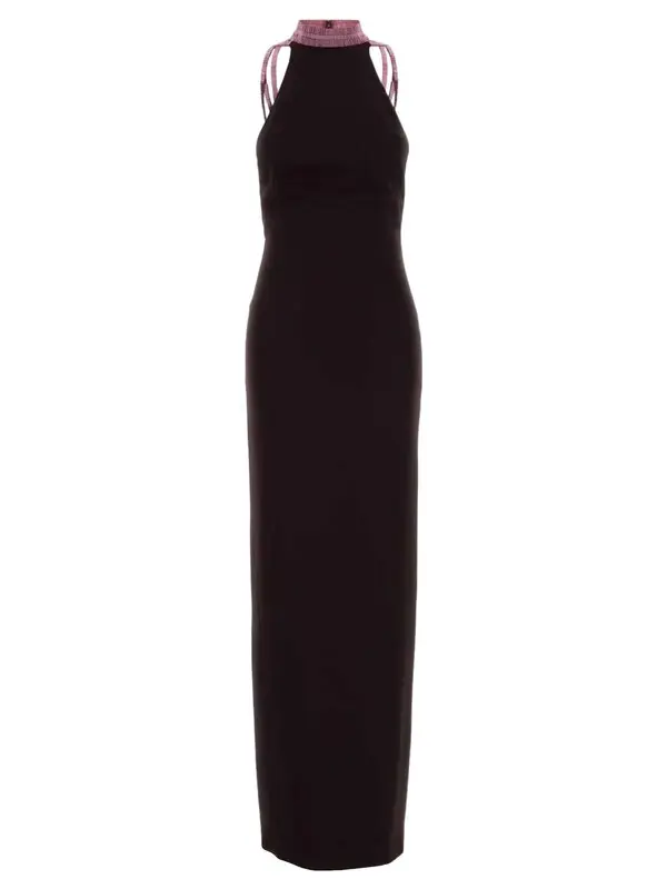 Attico Sleeveless Maxi Dress - Black