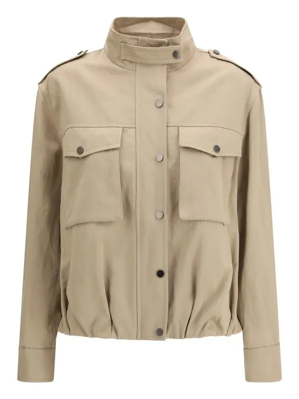 Brunello Cucinelli Pocket Button Jacket - Nude