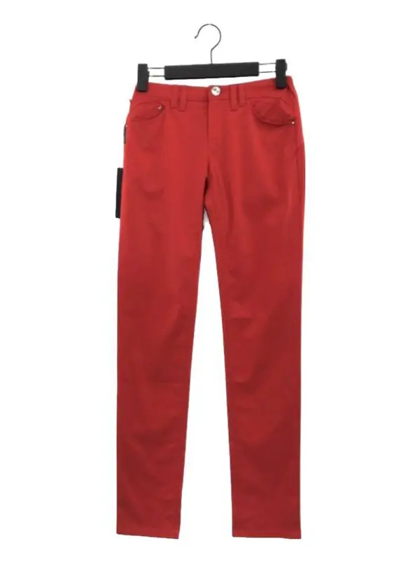 Emporio Armani Embellished Logo Decal Pants - Red