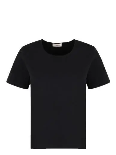 P.a.r.o.s.h Knitted Top With Crew Neck - Black