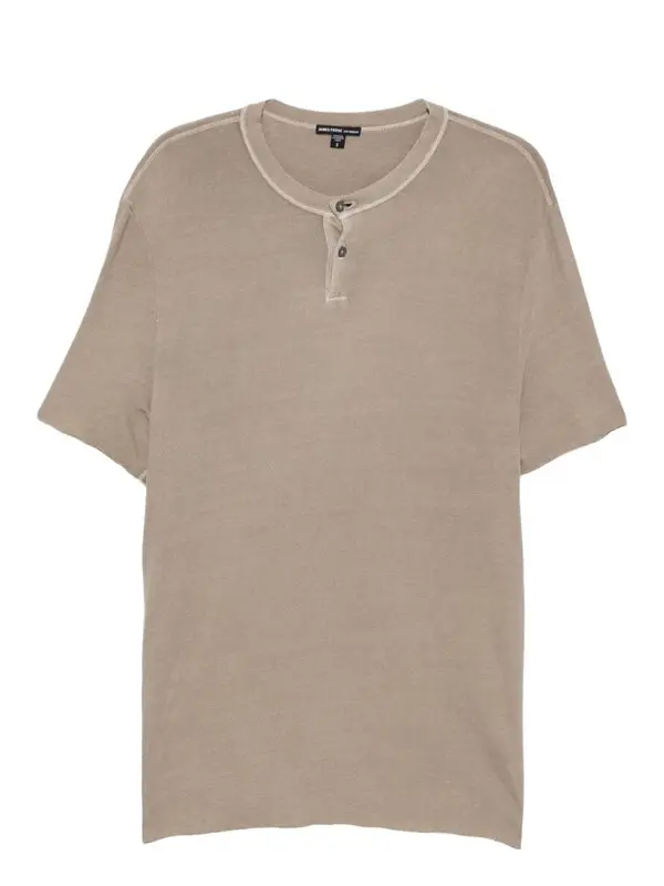 JAMES PERSE Crew Neck Short-sleeved T-shirt - Nude