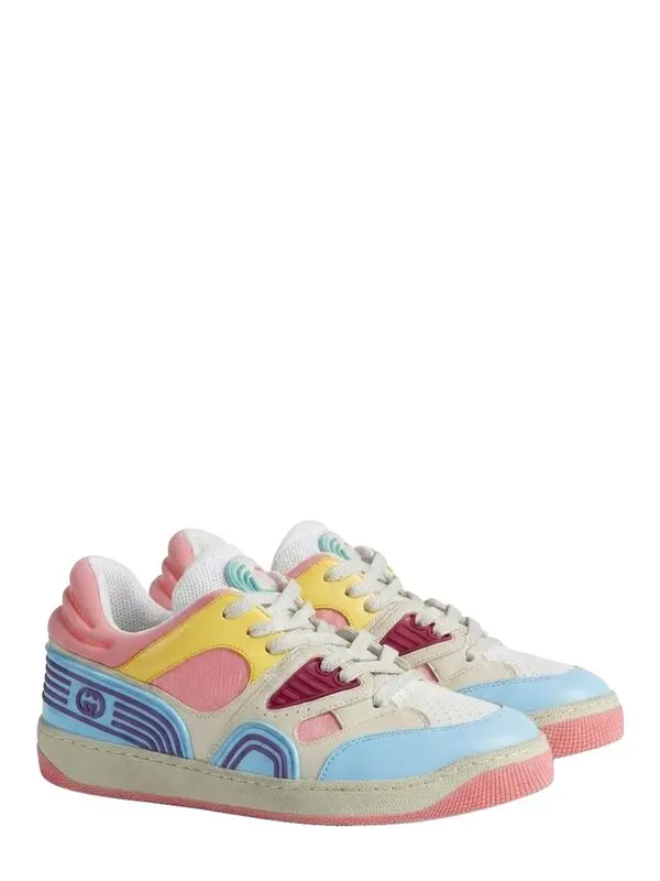 Gucci Basket Lace-up Sneakers - Multicolor