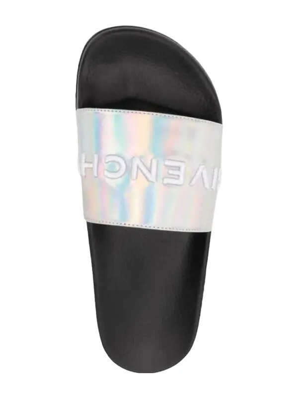 Givenchy Logo Detail Flip Flops - Black