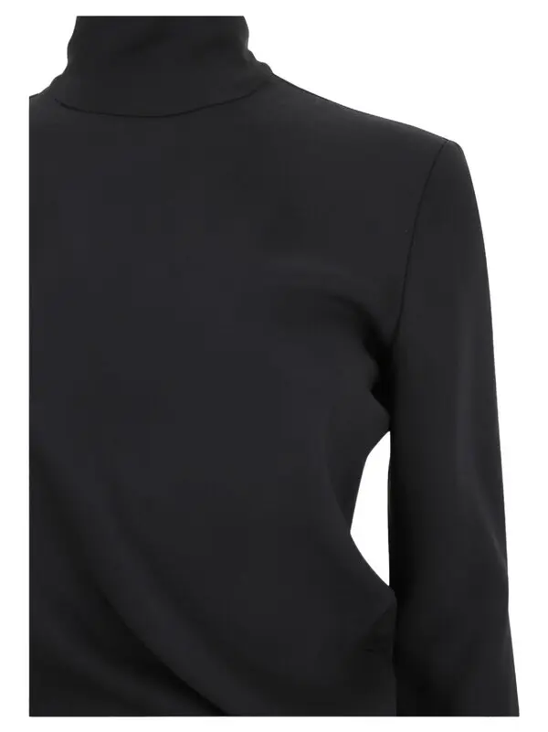 TOTEME Twist Long Sleeve Maxi Dress - Black