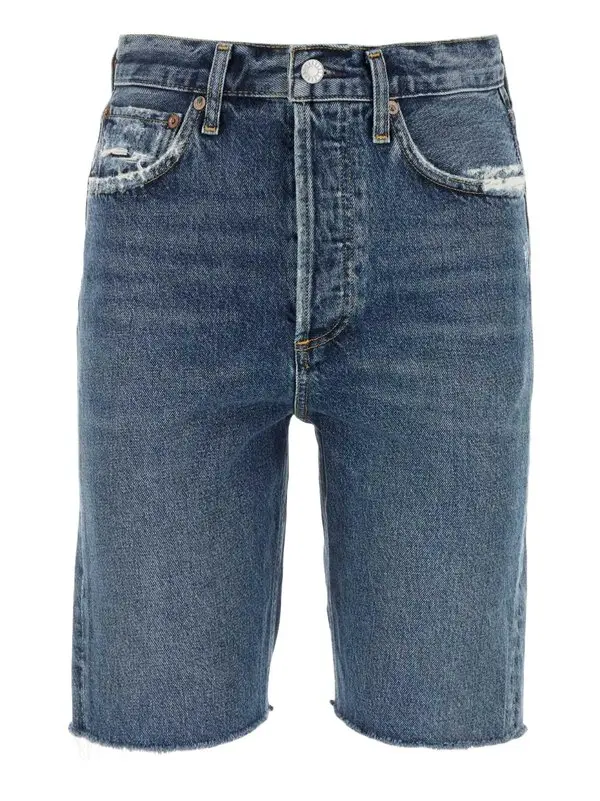 AGOLDE 90's Mid Rise Denim Shorts - Blue